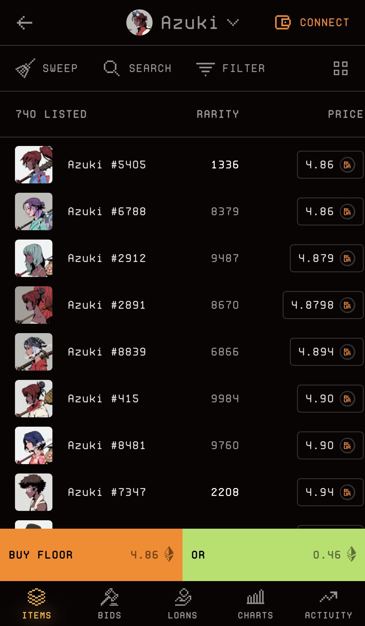 PattyIce on Twitter: "Azuki will soon be close to price of elementals mint if nothing is done to ...