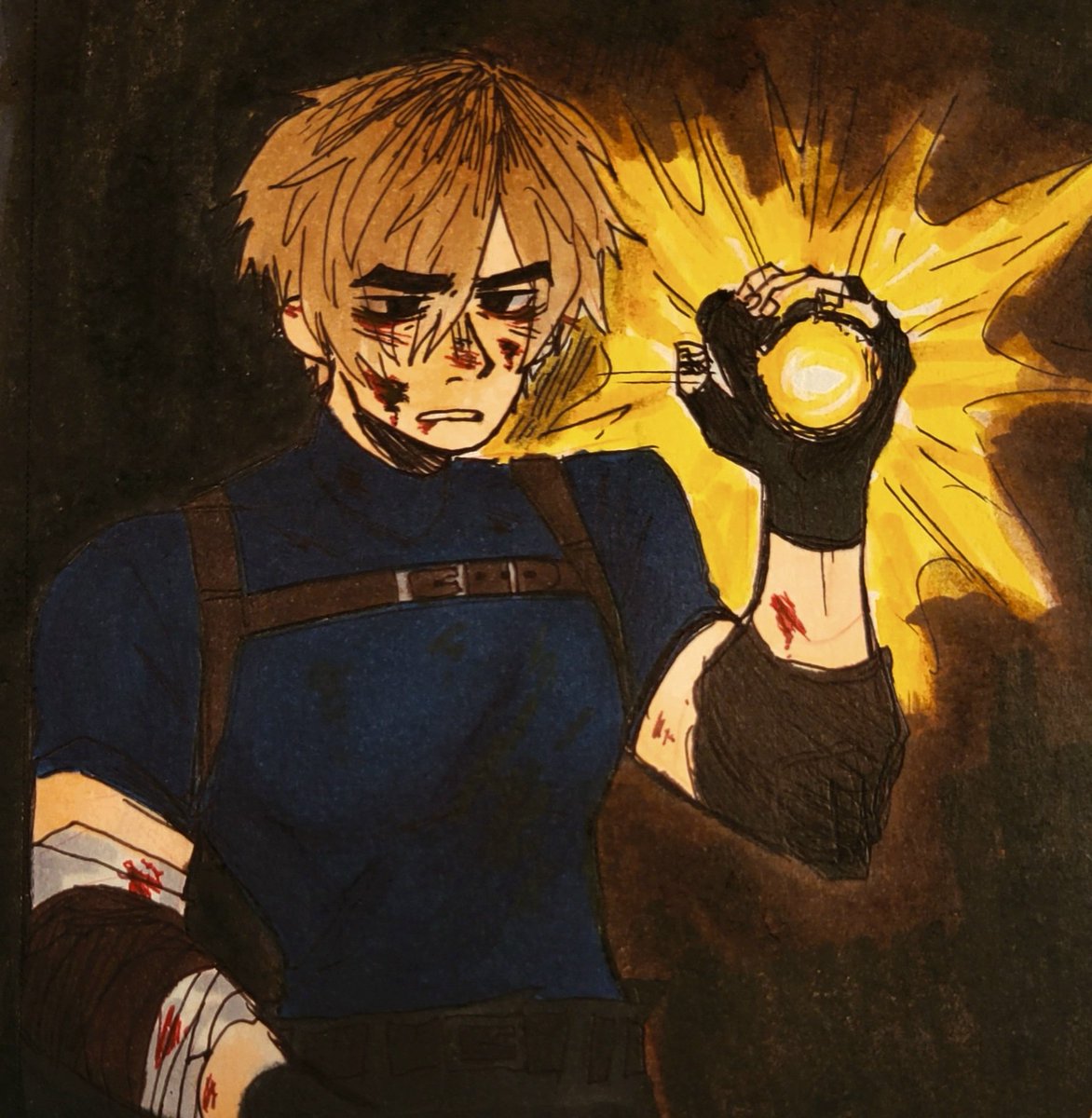 「trying to remember how to draw him oughghg #RE4」☆ reubenの漫画