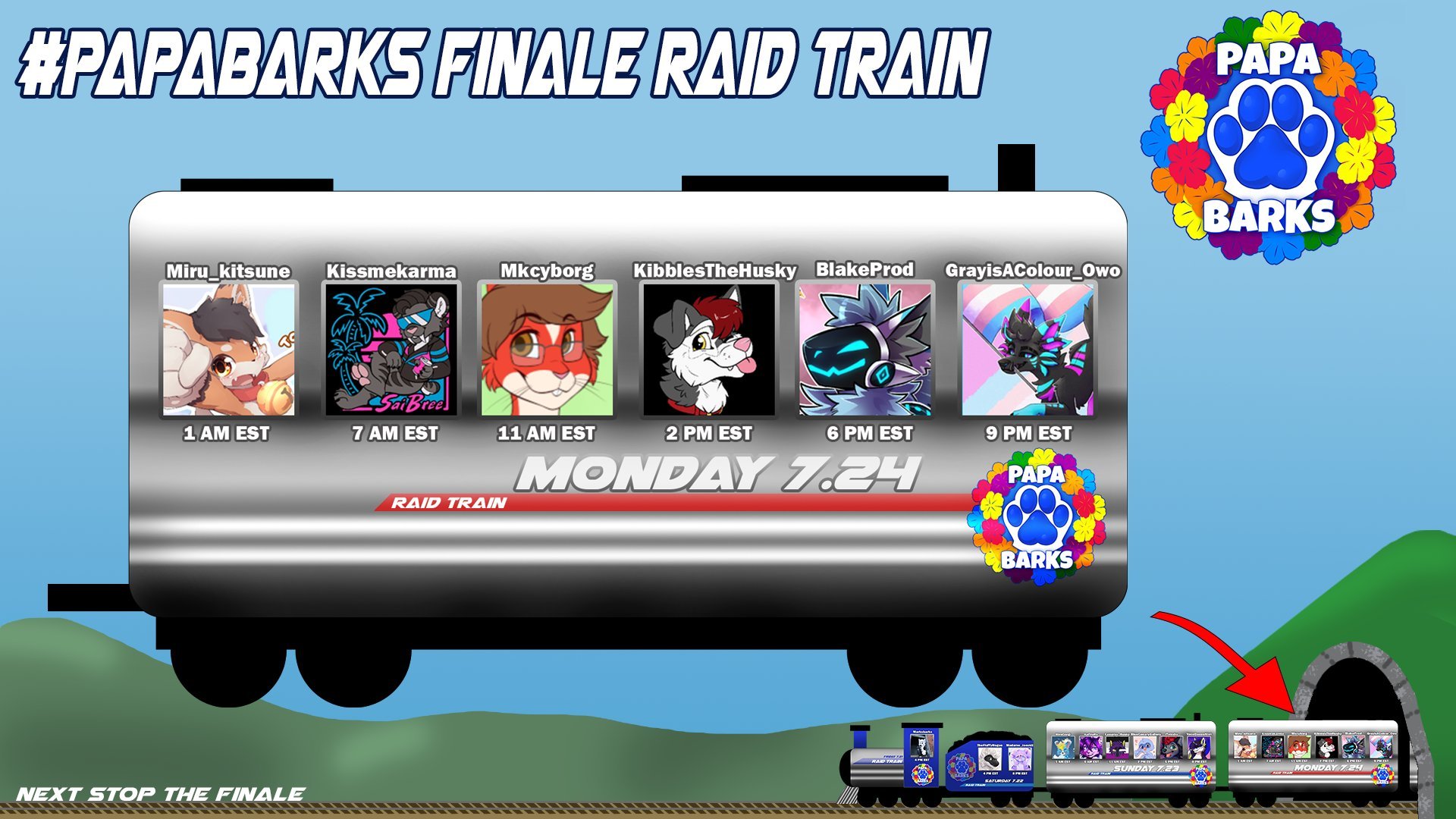 PapaBarks Charity Events on Twitter: "Now that tonights almost over, Here is the raid train for ...