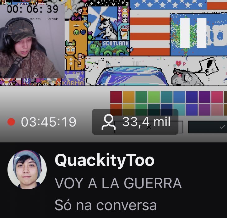tais៹ on Twitter: "a live do quackity chegando a quatro horas, eu considero isso uma evento ...