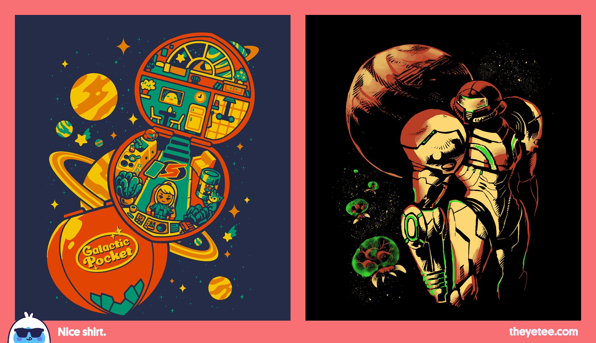 The Yetee 🌈 on Twitter: "NEW! We’ve got Galactic Pocket designed by @pixeleyebat and Mission ...