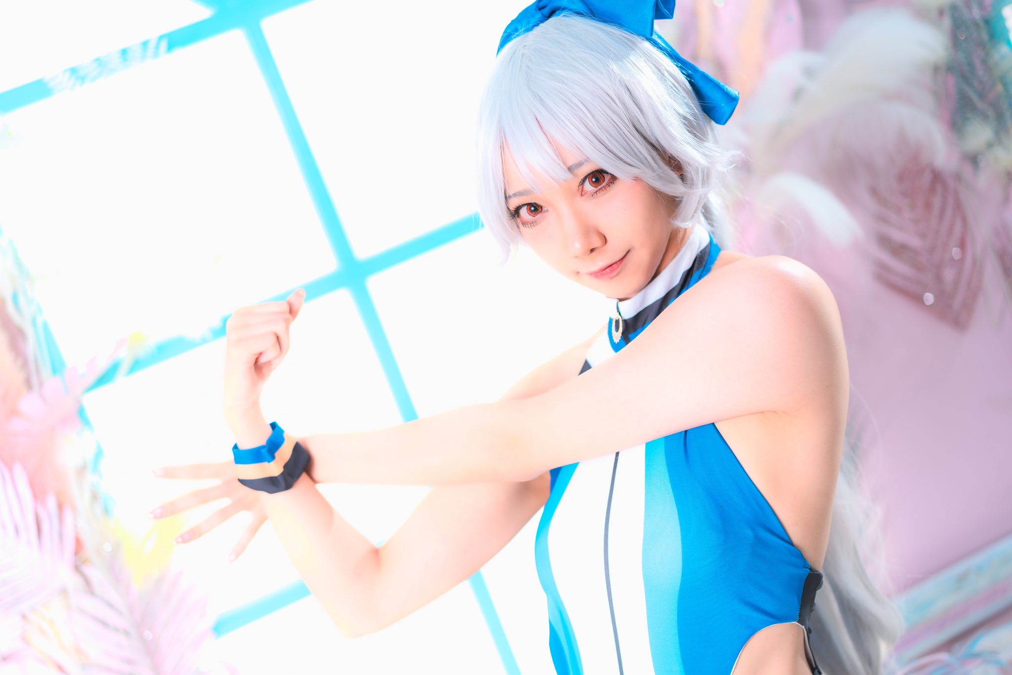 もち 29江ノ島 on Twitter: "#cosplay FGO/巴御前 水着ver. 📸:@____NA_SU____ Studio:@MACARON_studio1 #コスプレ ...