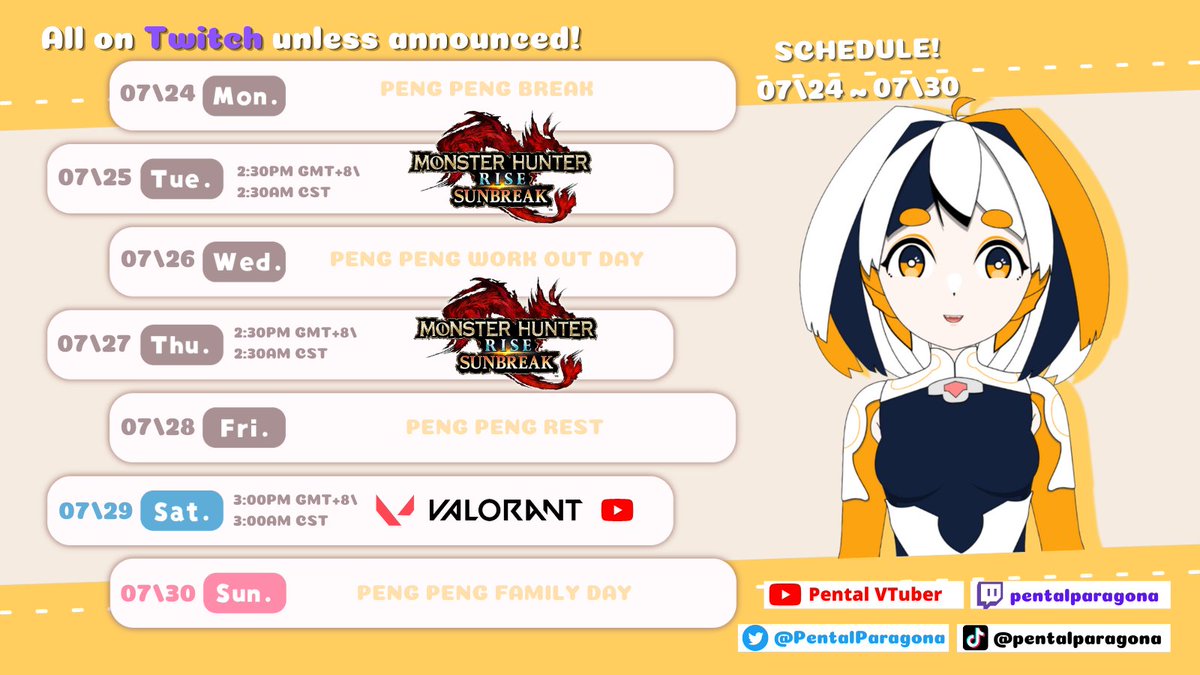 Pental Paragona๐ง ๏ธpenguin Vtuber On Twitter ๐งjuly 24 July 30