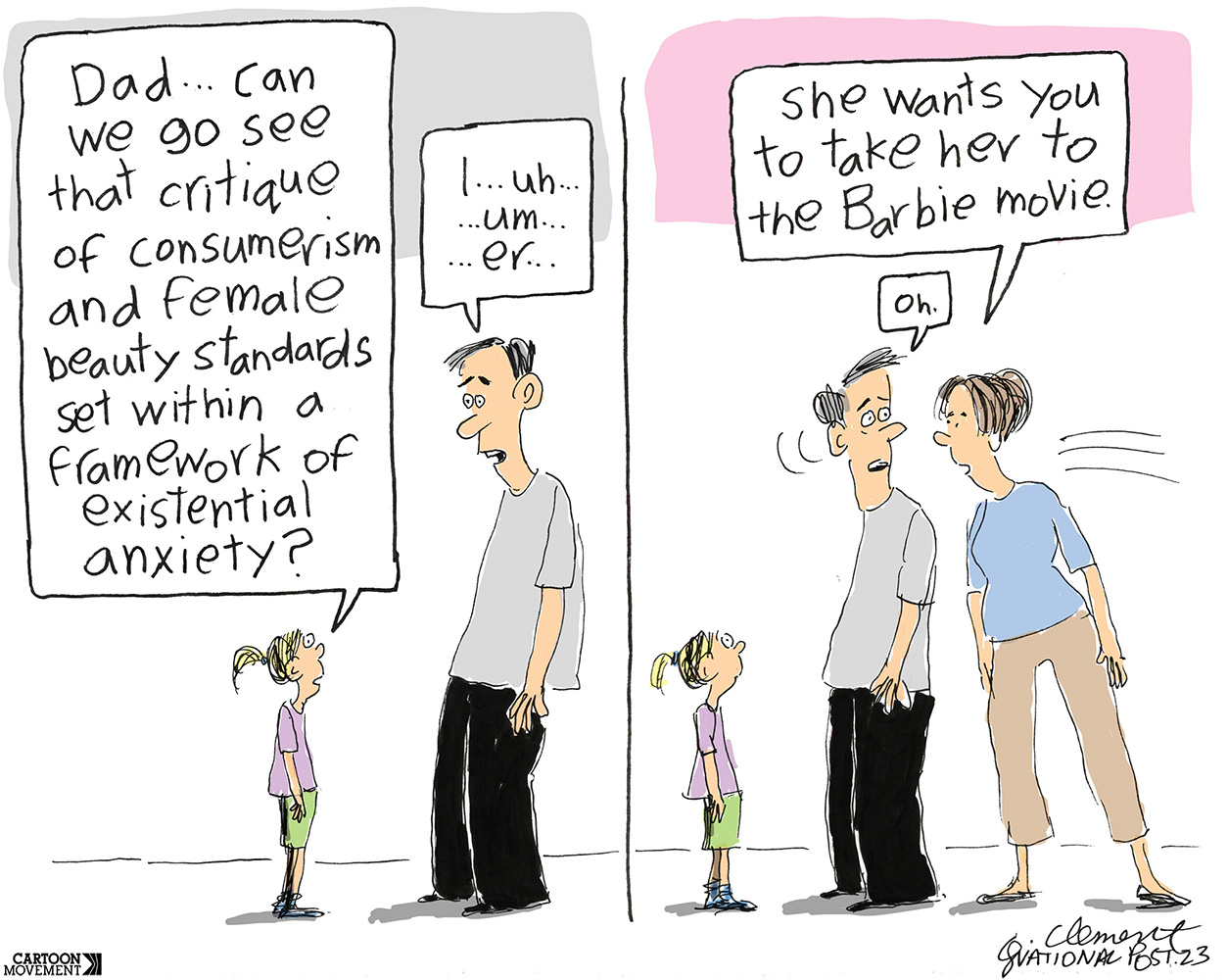 Cartoon Movement on Twitter: "Barbie, the movie, is hailed as a ...