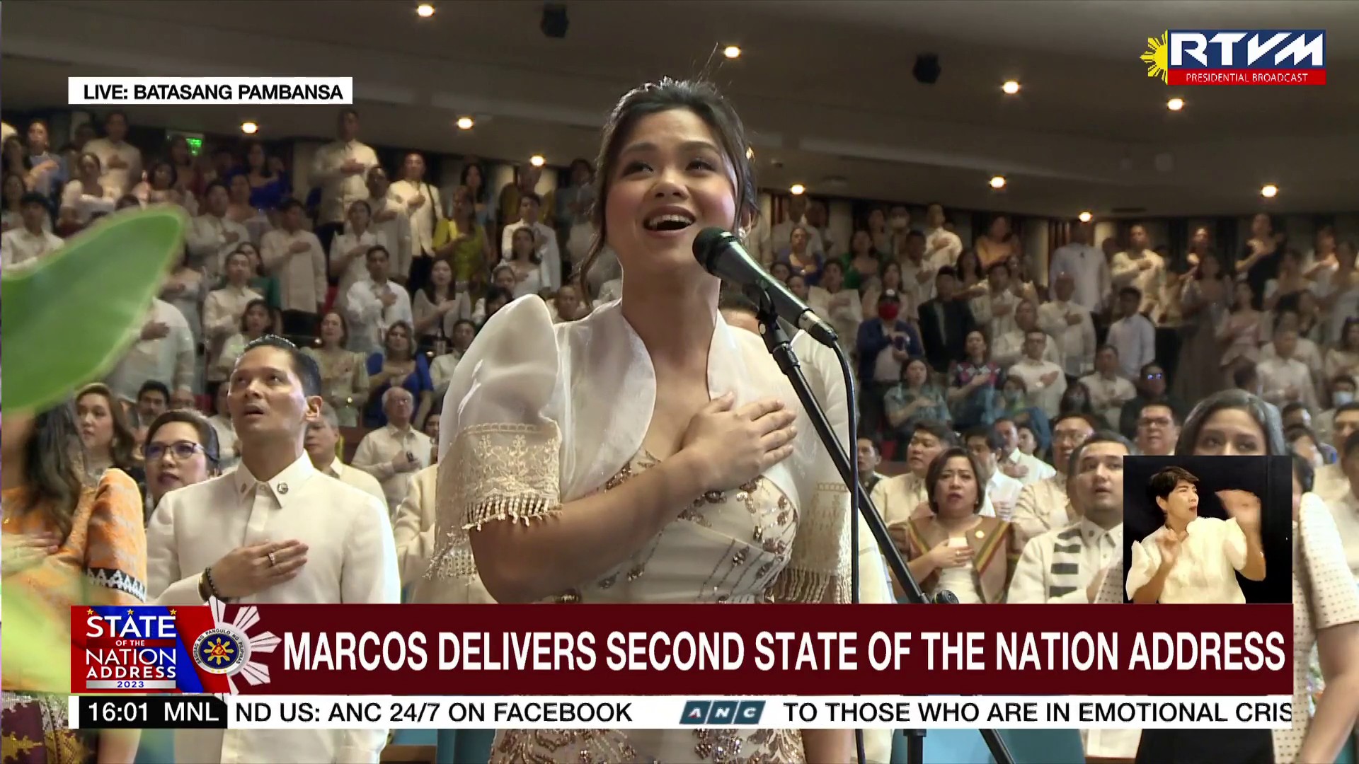 ABS-CBN News on Twitter: "WATCH: Soprano Lara Maigue sings the Philippine national anthem ...
