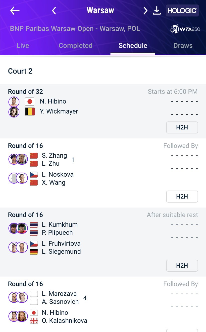 yakko on Twitter: "WTA250ワルシャワ🇵🇱 菜緒ちゃんの一回戦、もうすぐ始まります! 今日は単複あるけど頑張って💪📣 https://t.co/1rjxQNw28j ...