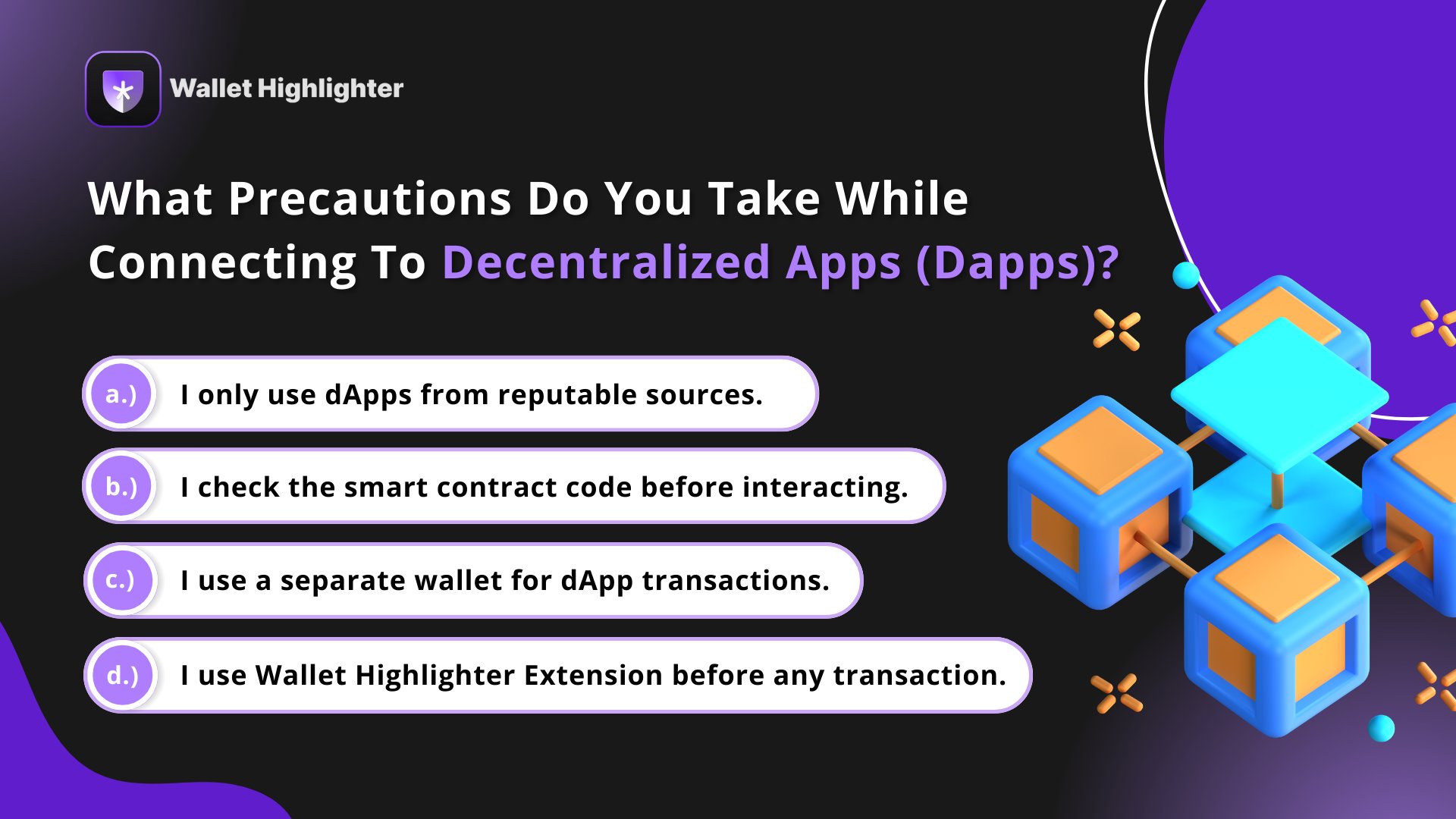 WALLET HIGHLIGHTER on Twitter: "🔒 Secure dApp Connections? Let's Talk! 🚀💼 When connecting to ...