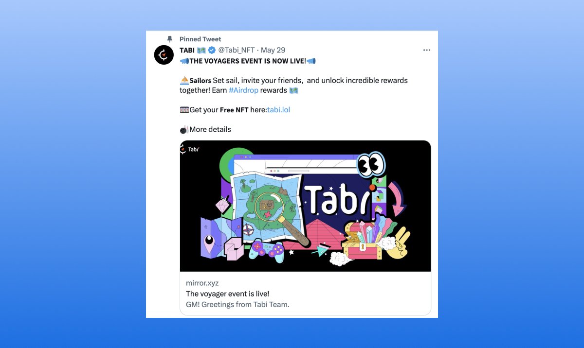 Confirmed @Tabi_NFT airdrop - NFT Marketplace with $11M invest Cost: 0 ...