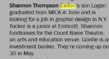 2013 Basie Award Nominations Announced Shannon Eadon, Director of ...