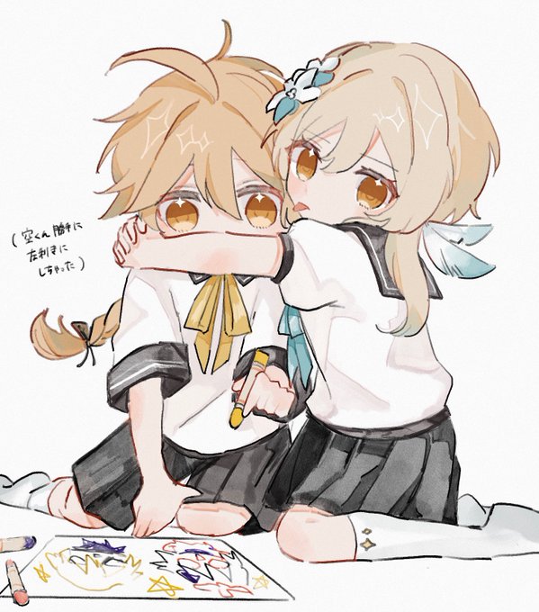 「aether (genshin impact) hair ornament」Fan Art(Latest)｜2pages