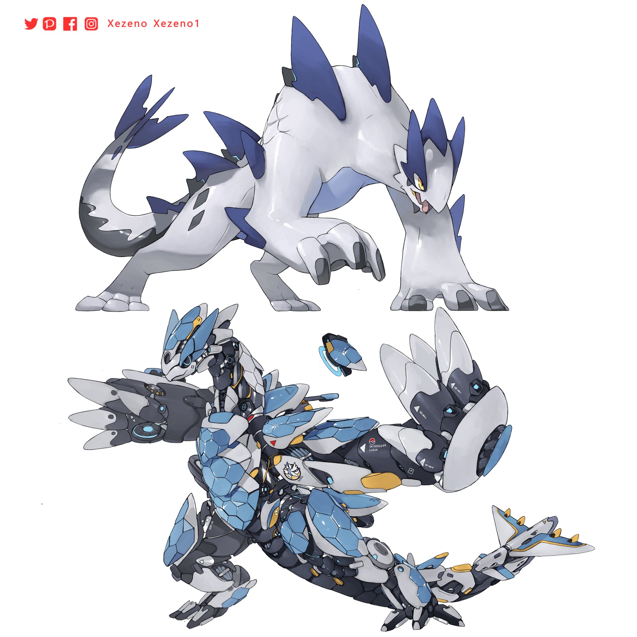 Lugia Evolution Chart