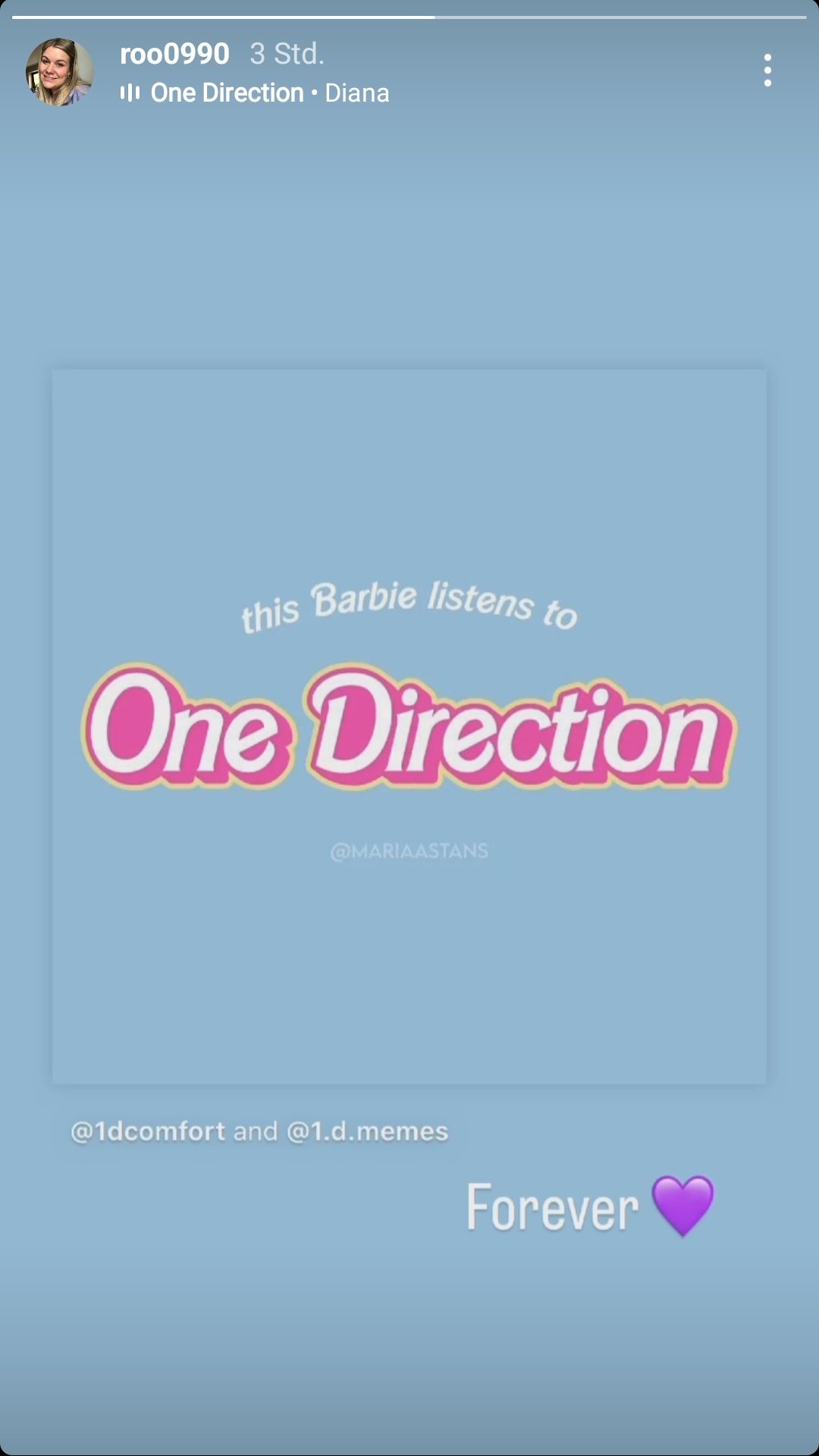 One Direction Diana Album Cover