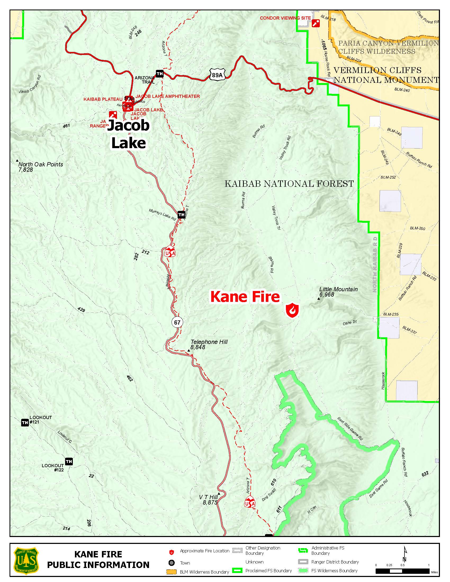 Kaibab National Forest Map