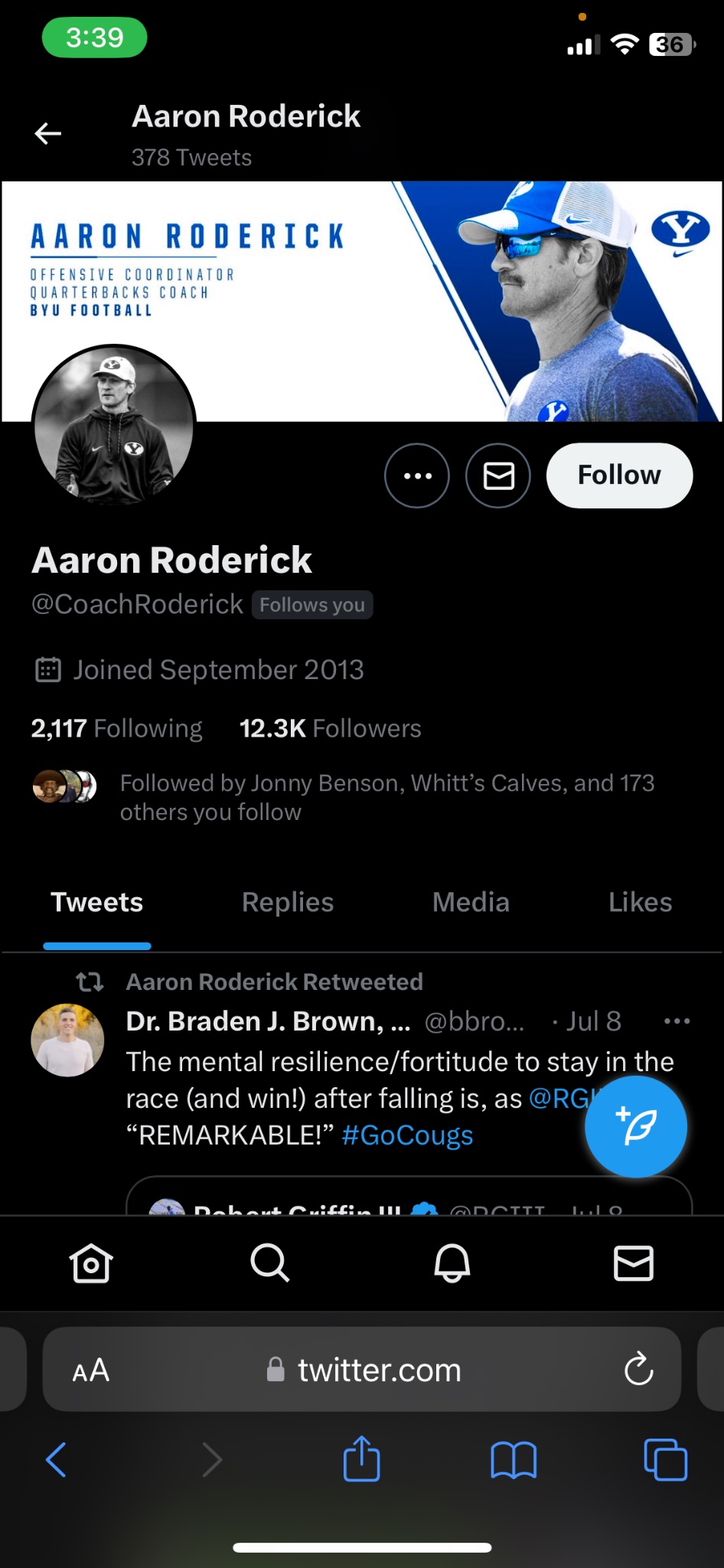 Roderick The Following