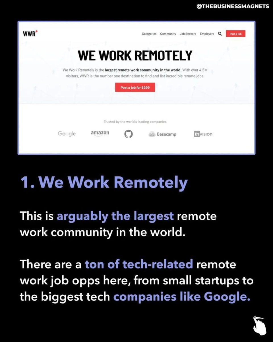 REMOTE JOB = FREEDOM 7 Websites that will get you a Remote Job: https ...