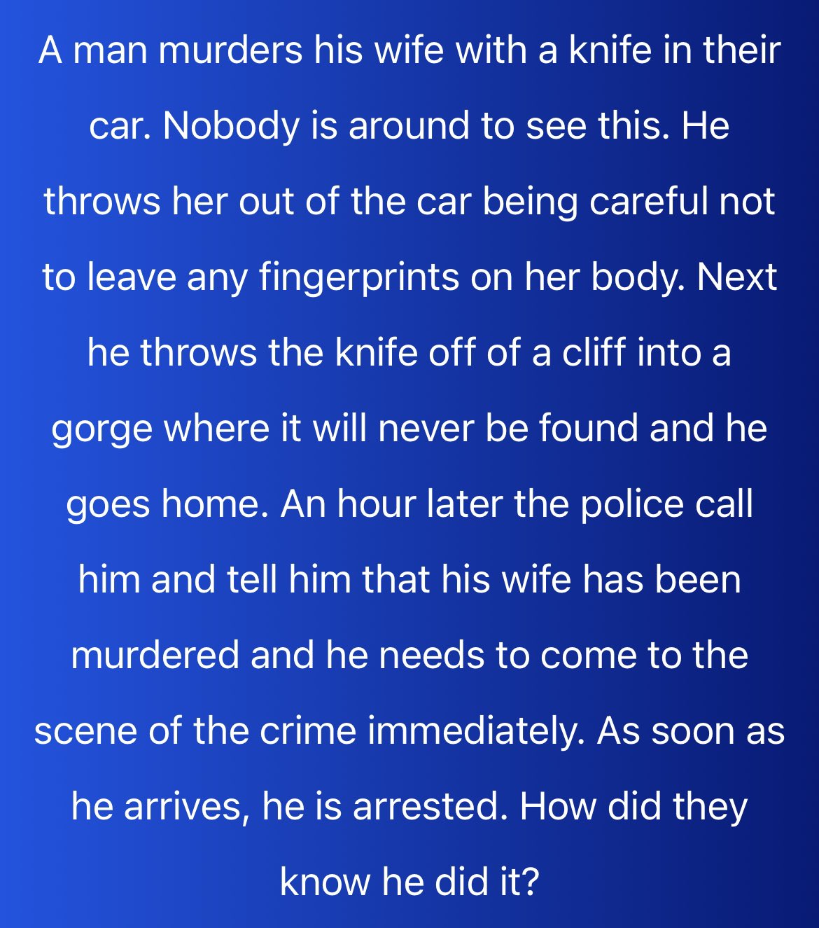 Murder Mysteries Riddles With Answers