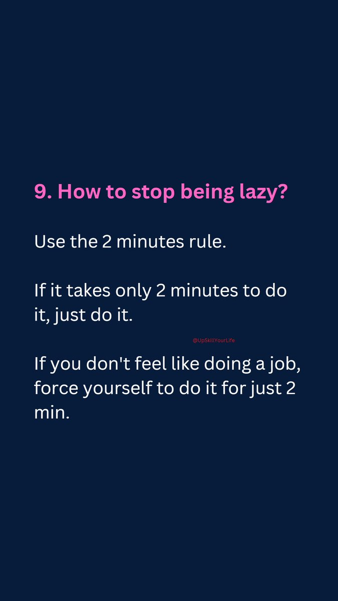Being Lazy Rules