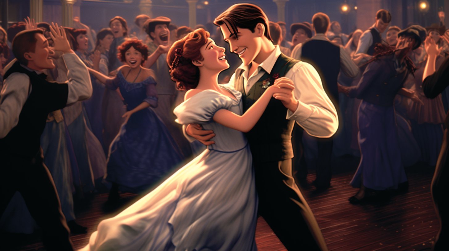 Titanic Rose And Jack Dancing
