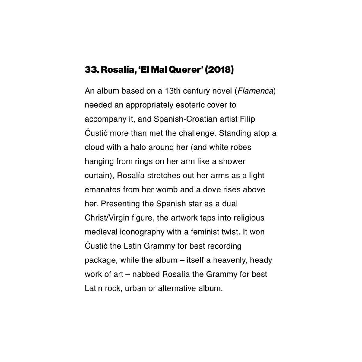 .@billboard names “El Mal Querer” as the 33rd best album cover of all-time. - Thread from ...