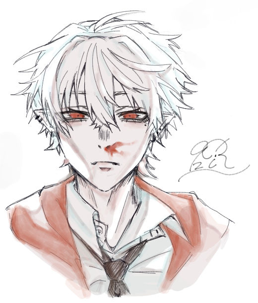 葛葉(にじさんじゲーマーズ) 「鼻血 ※一応Rタグ #KuzuArt_R」|9ziR_🐳のイラスト