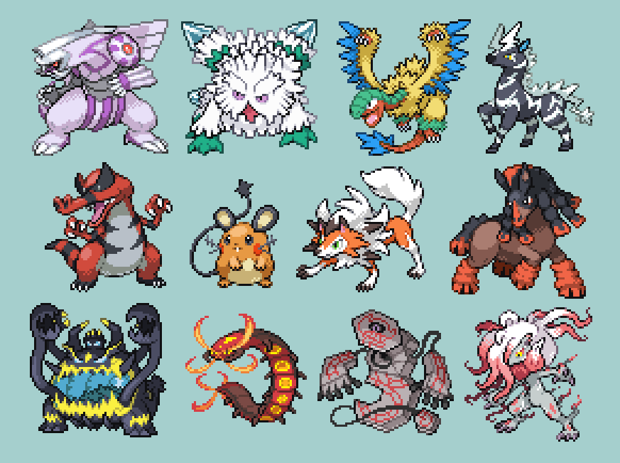 「Making 3gen sprites of all Pokémon is my」|オニガシラ銀角のイラスト