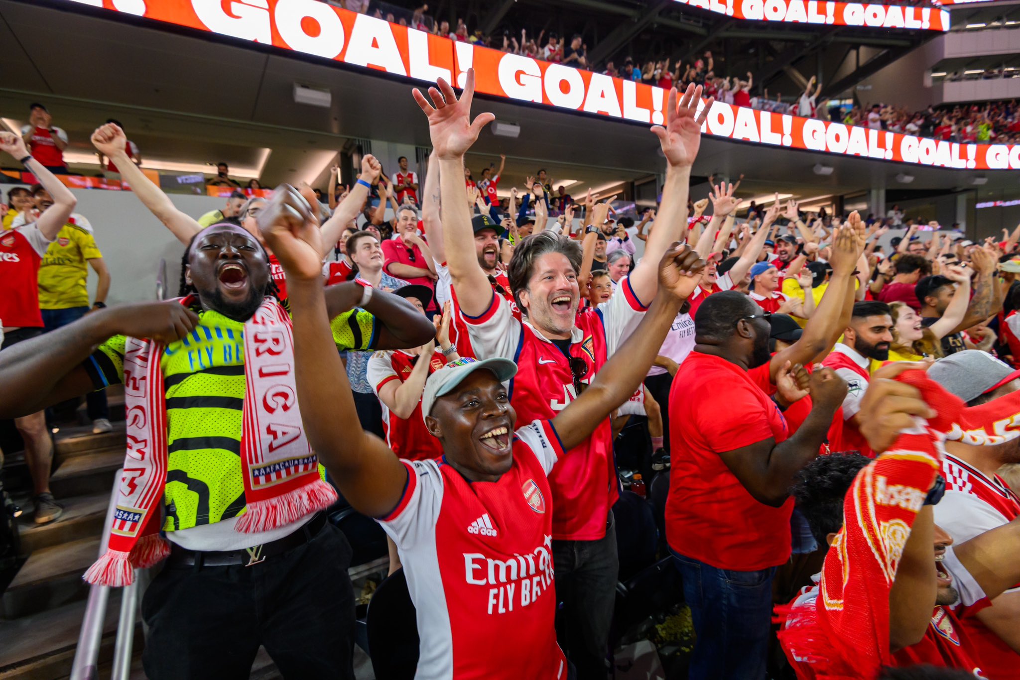 Soccer Goal Fan Celebration