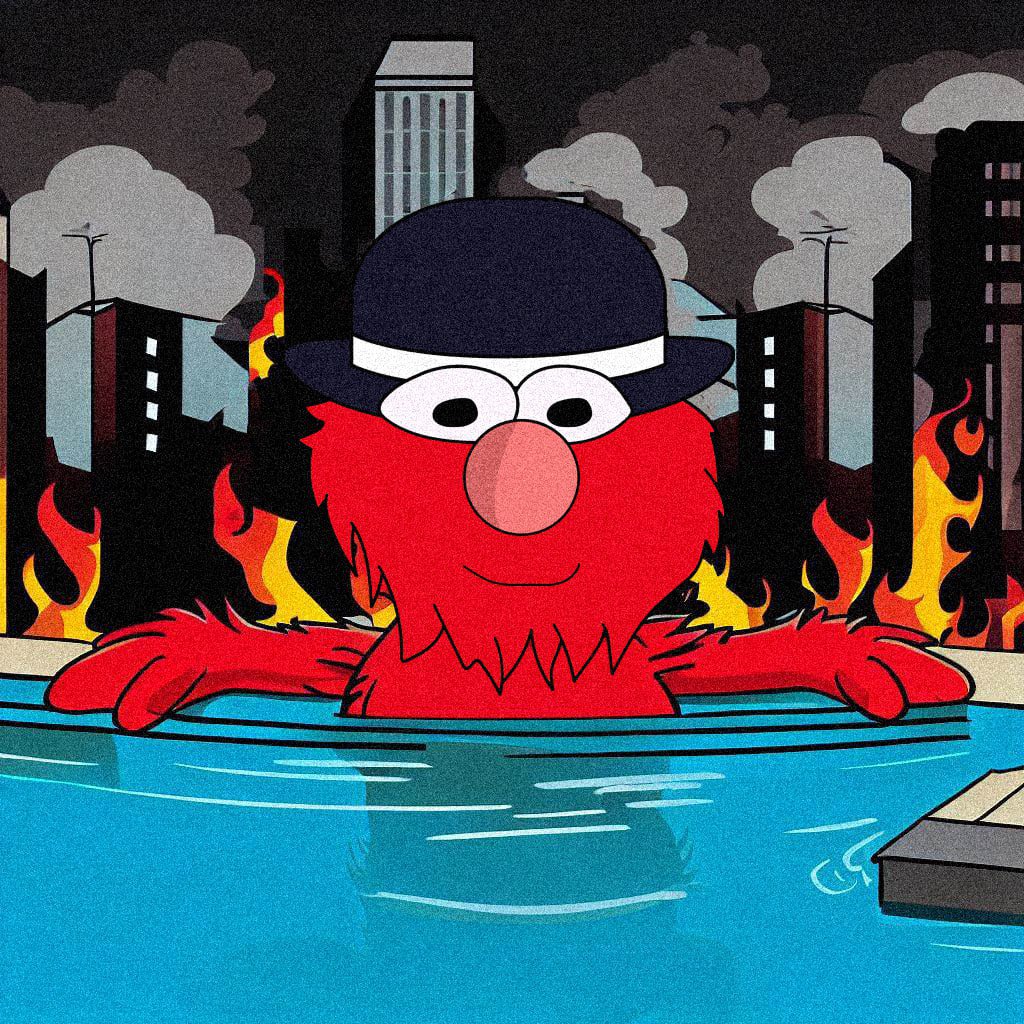 Gangster Elmo Wallpaper