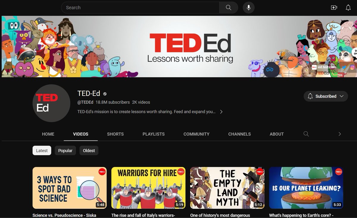 $200,000 is the price you pay for college. $0.00 is the price you pay for YouTube. 7 channels I ...