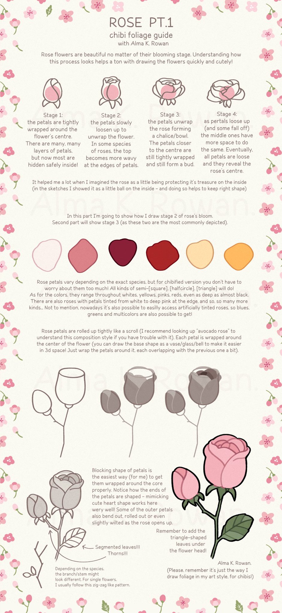 How To Draw A Heart With A Rose Wrapped Around It