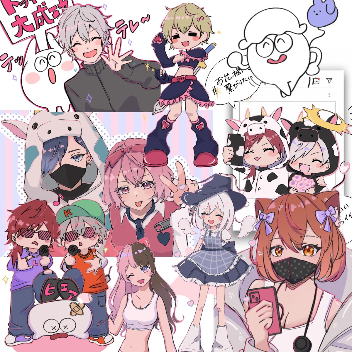 「VCRGTA で描いた落書き達 🫶🏻🤍 あと3日でもっと沢山 描きたい〜〜 」Koeda mugi .の漫画