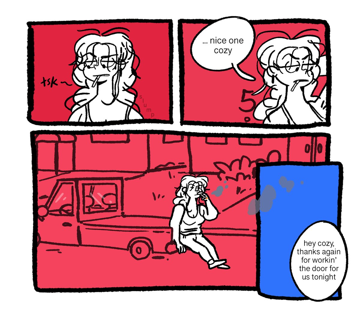 「hopper goes to a party, part 3」connorの漫画