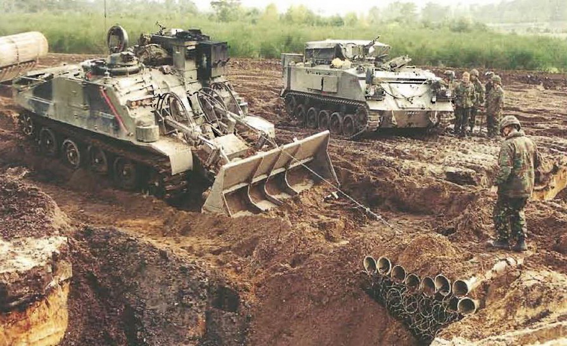 A fascine is the simplest of gap-crossing methods, nothing more than a ...