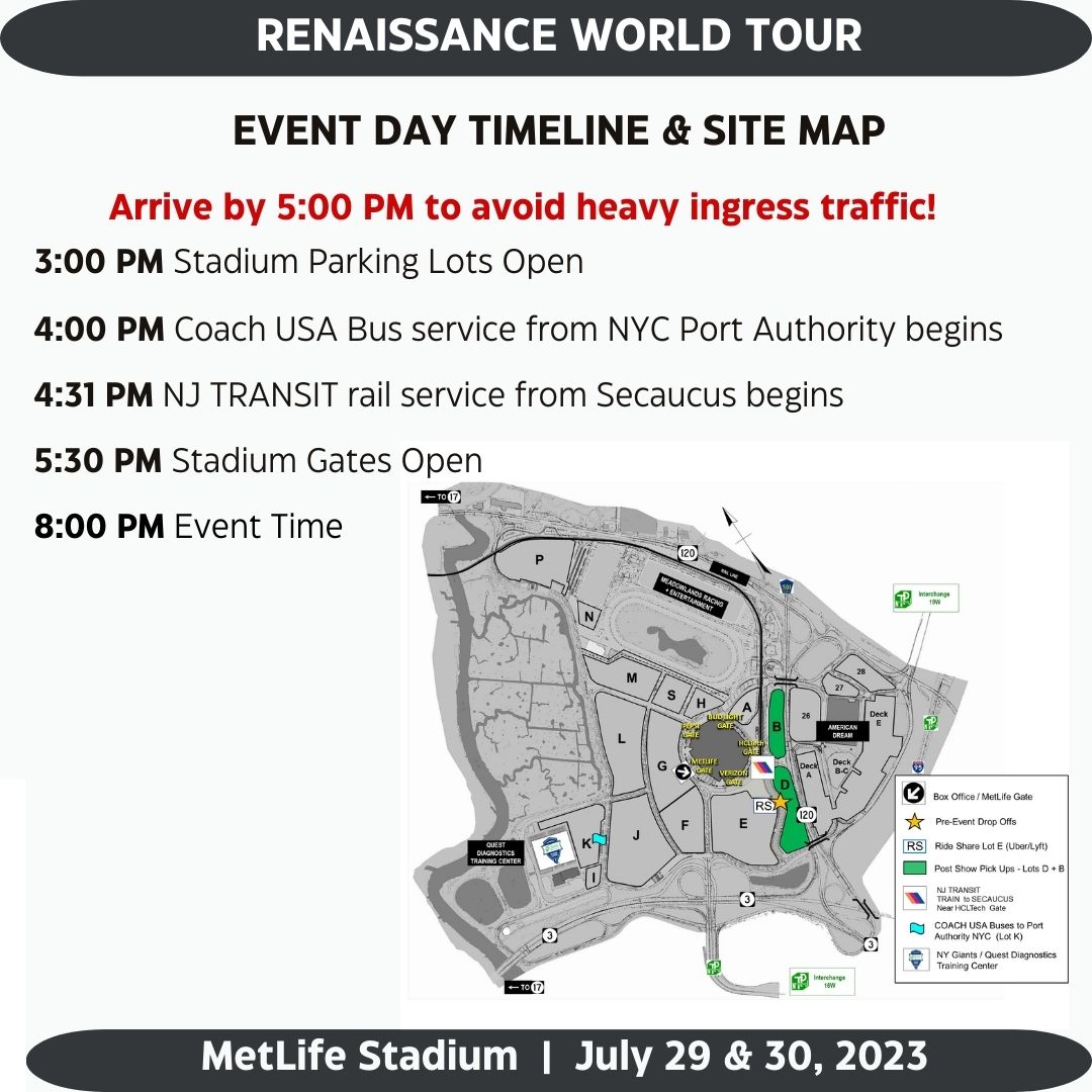 Metlife Stadium Parking Lot Map