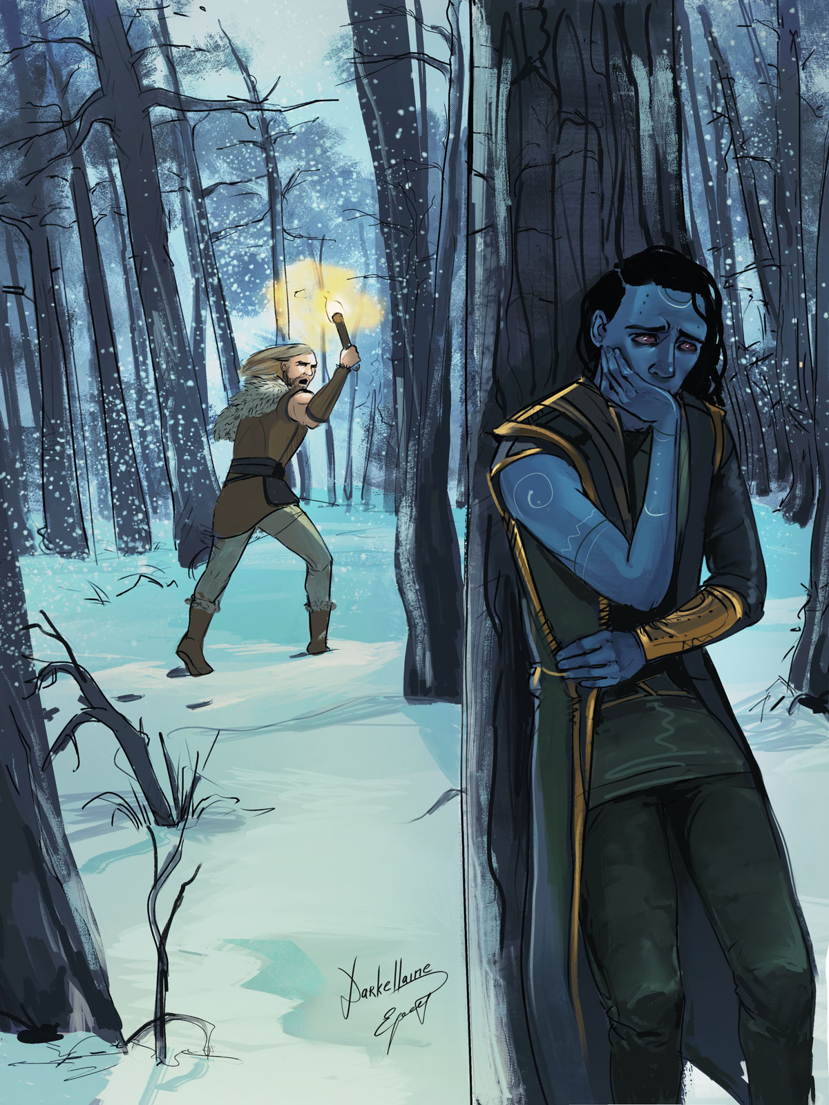 Thorki Fanart Thorki By Orientalld - Fur Affinity [dot] Net