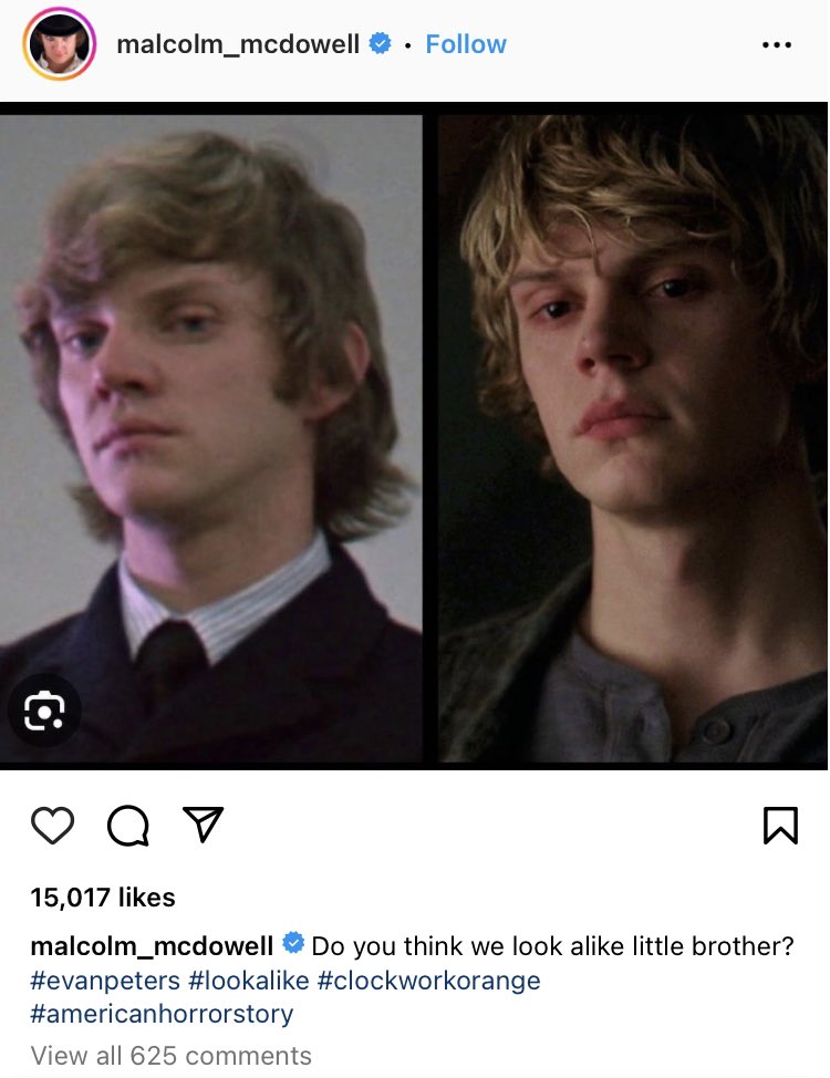 Malcolm Mcdowell Evan Peters