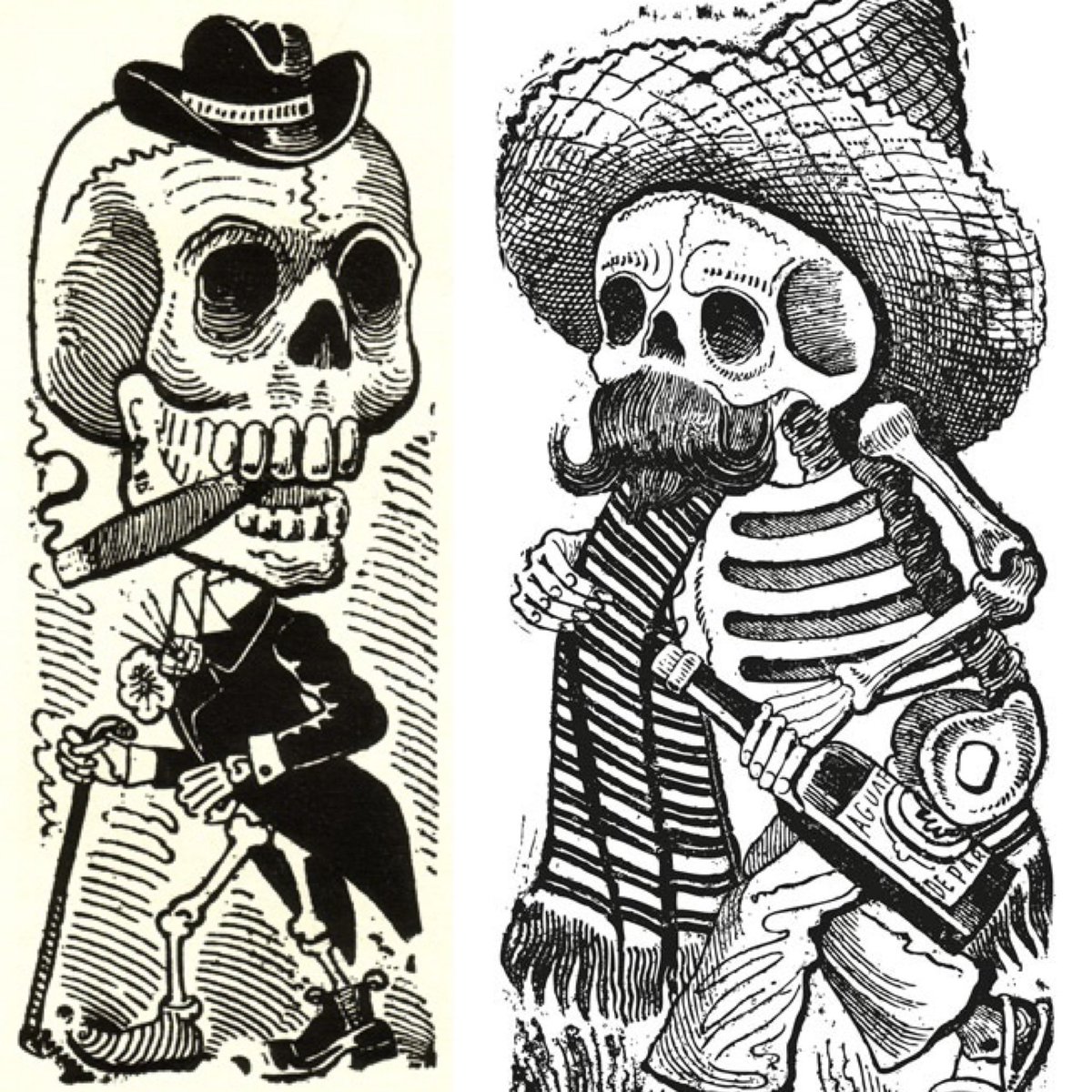 Inspiration was José Guadalupe Posada's prints of course: 」Jorge R ...