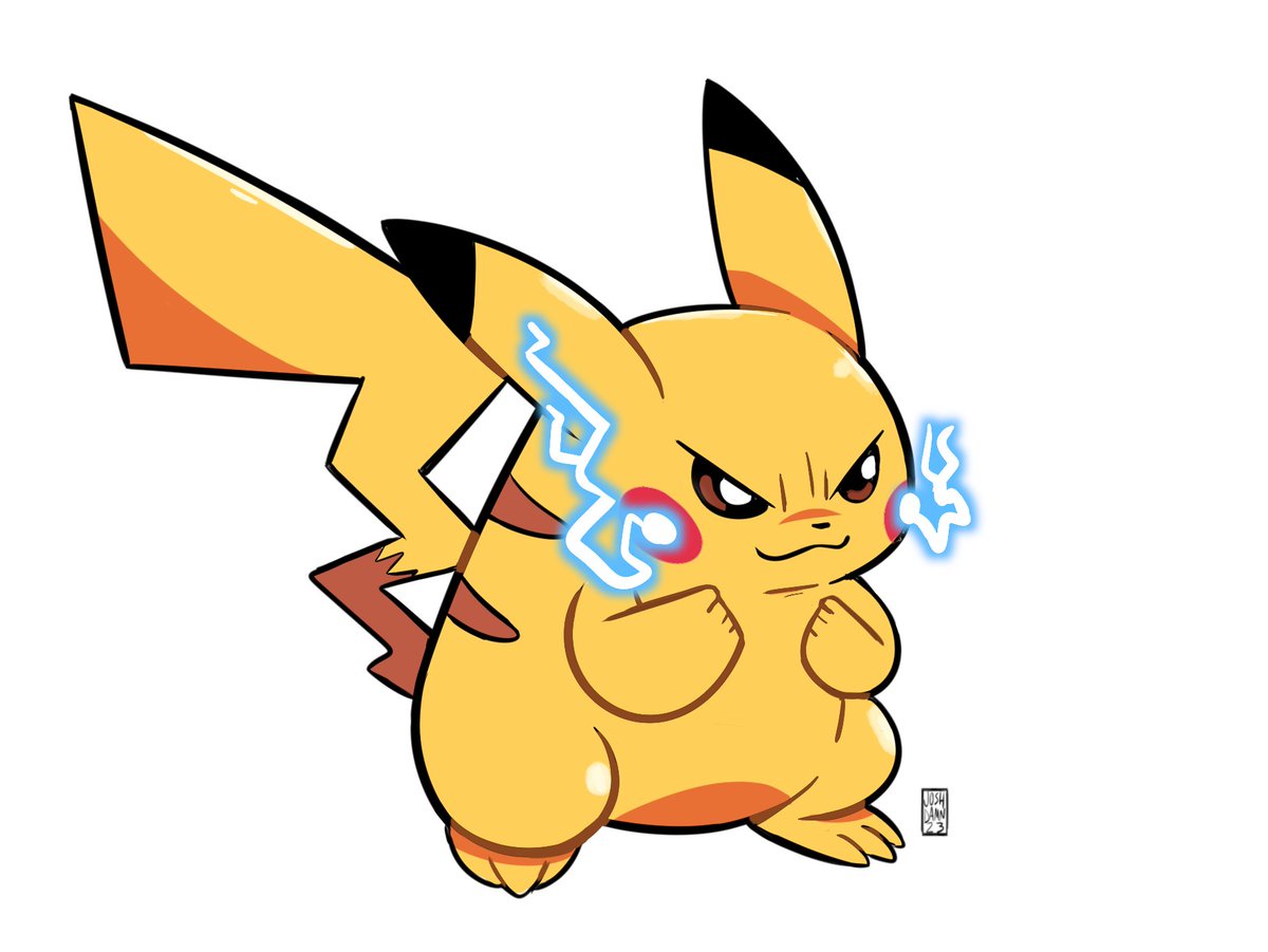 ピカチュウ 「Here's da Pikachu I did for the collab! 」|JoshDAMN 2023のイラスト