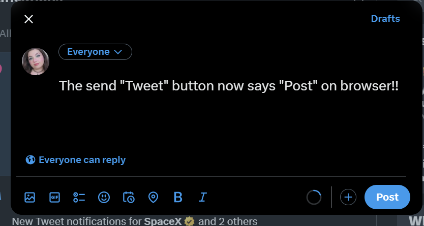 Twitter Send Button