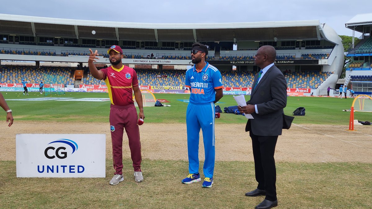 🚨 Toss Update 🚨 West Indies win the toss and elect to field first in ...