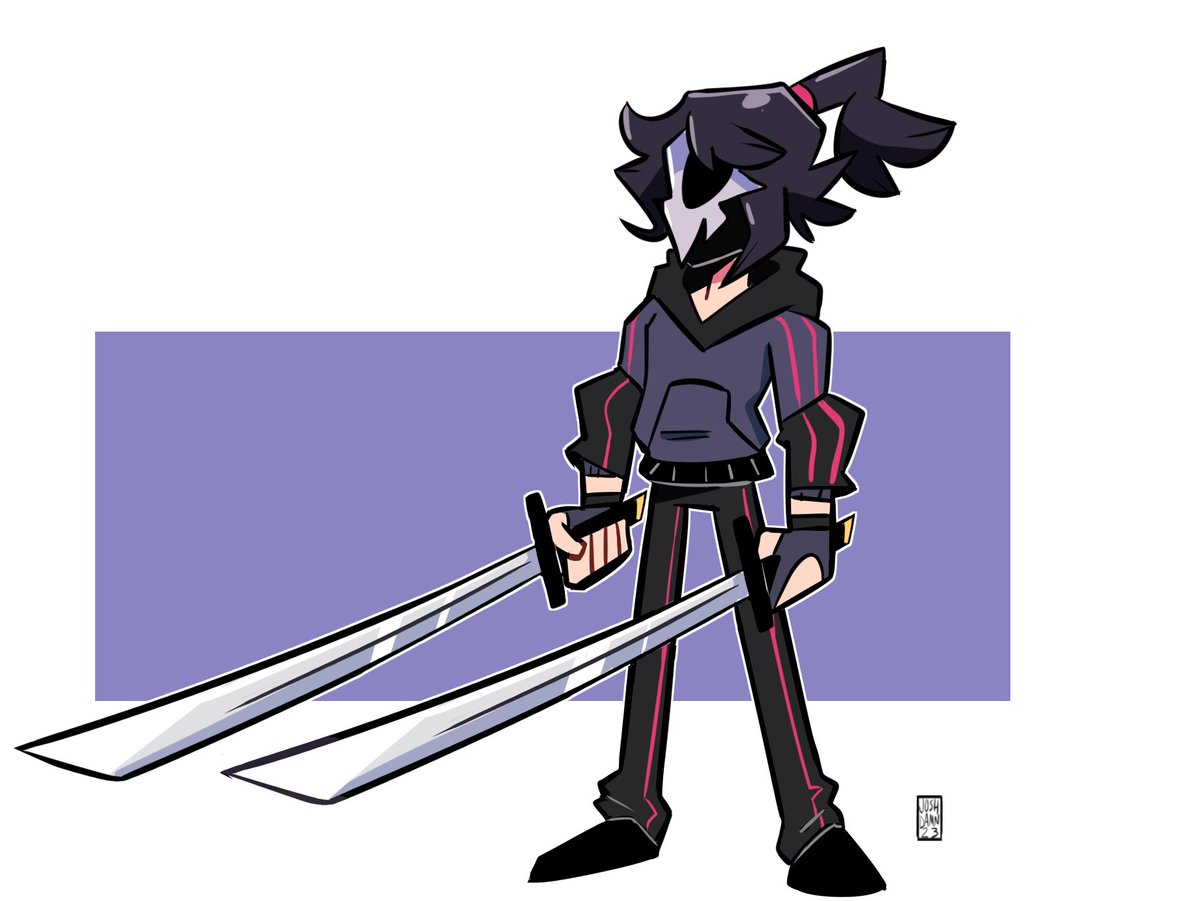 「Art trade w ! Drew their oc Grim, he's a」|JoshDAMN 2023のイラスト