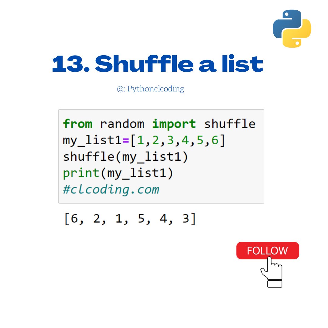 15 Useful Snippets to Code like a Pro in Python Thread 🧵: - Thread from Python Coding @clcoding ...