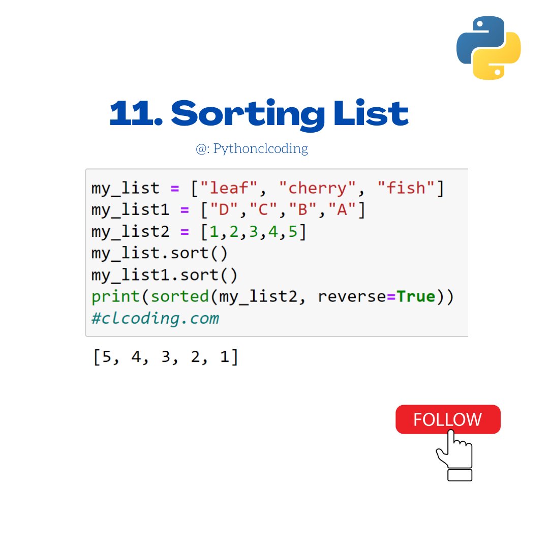 15 Useful Snippets to Code like a Pro in Python Thread 🧵: - Thread from Python Coding @clcoding ...