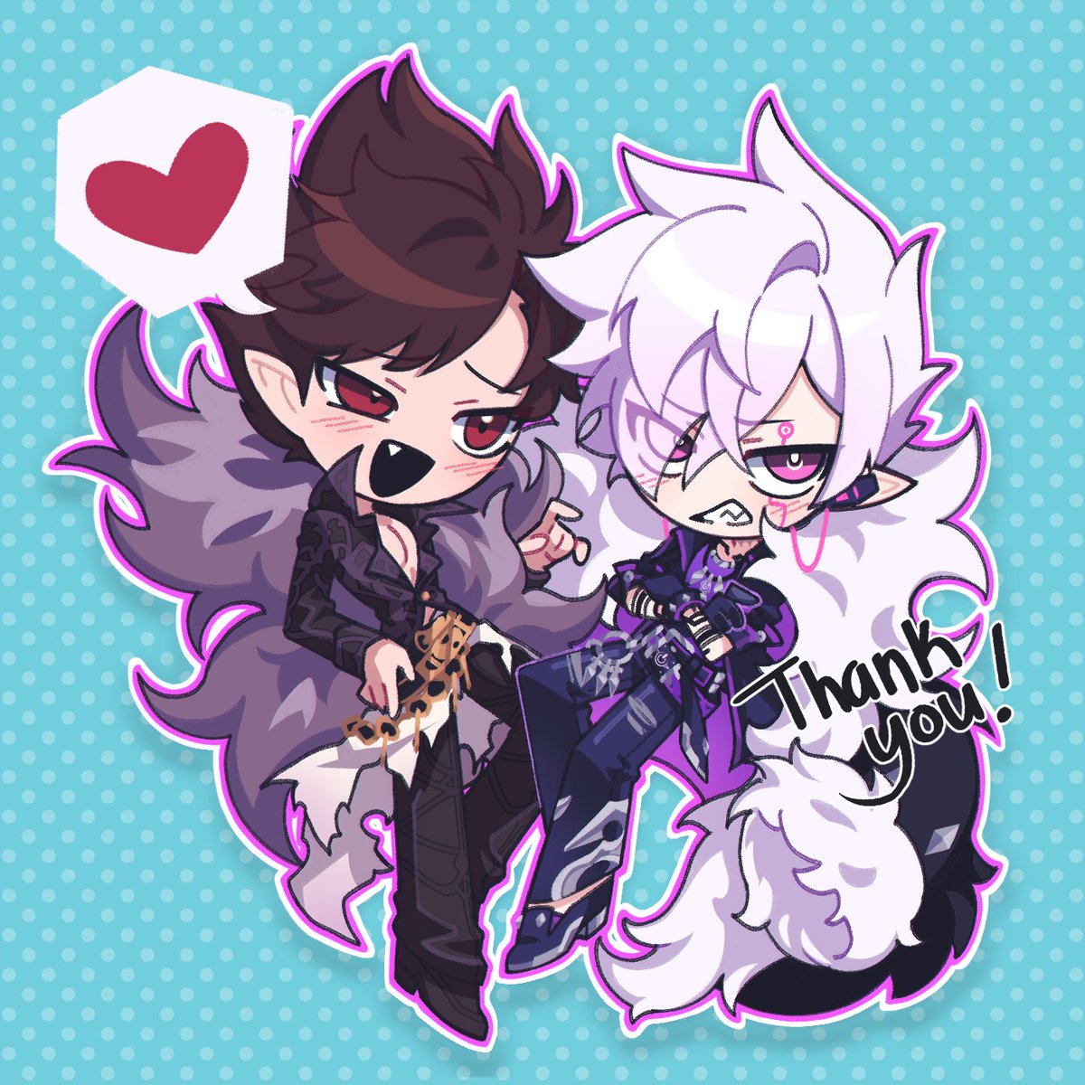 「Batch of finished chibis! Thank you ve」|Hinaのイラスト