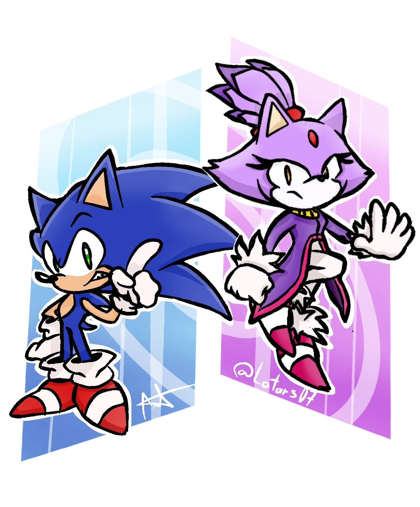 Blaze The Cat X Sonic The Hedgehog