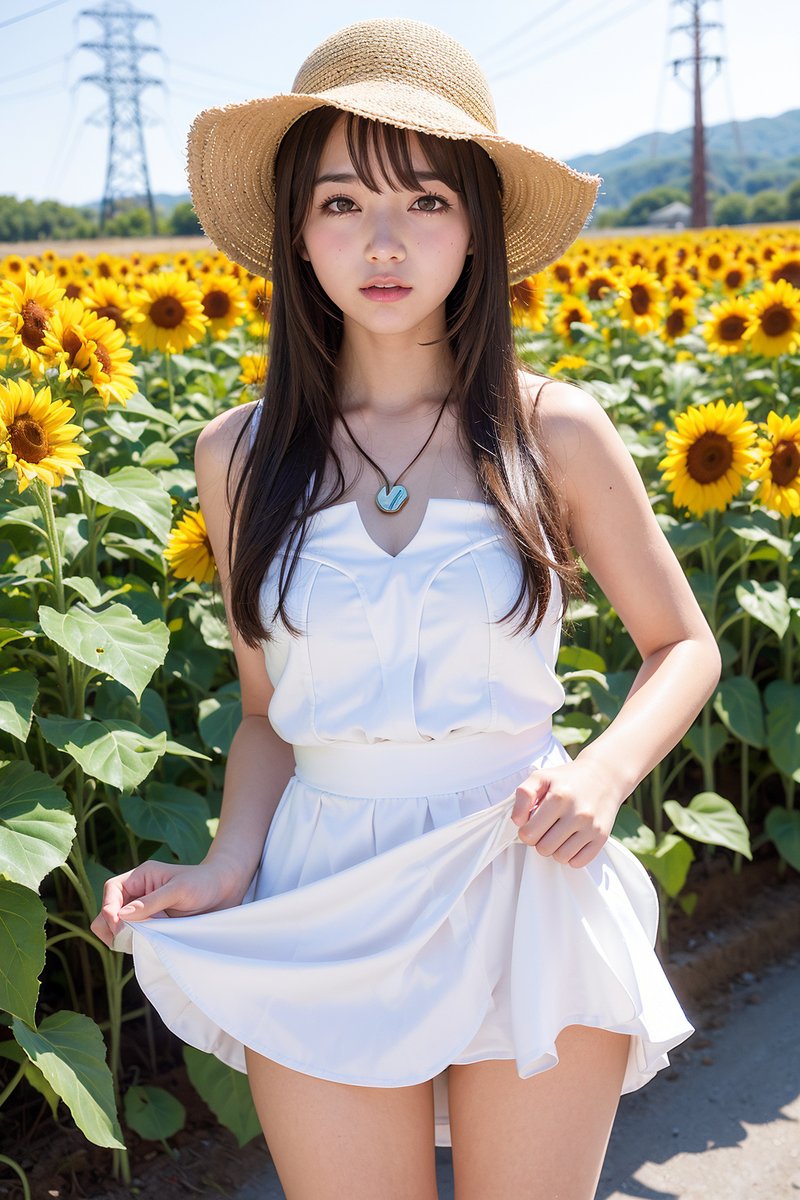 夏少女 #yayoi_mix祭 #送電線 #日本の夏 #yayoimix祭 #送電線 #日本の夏 AIアイドル @aiidol1