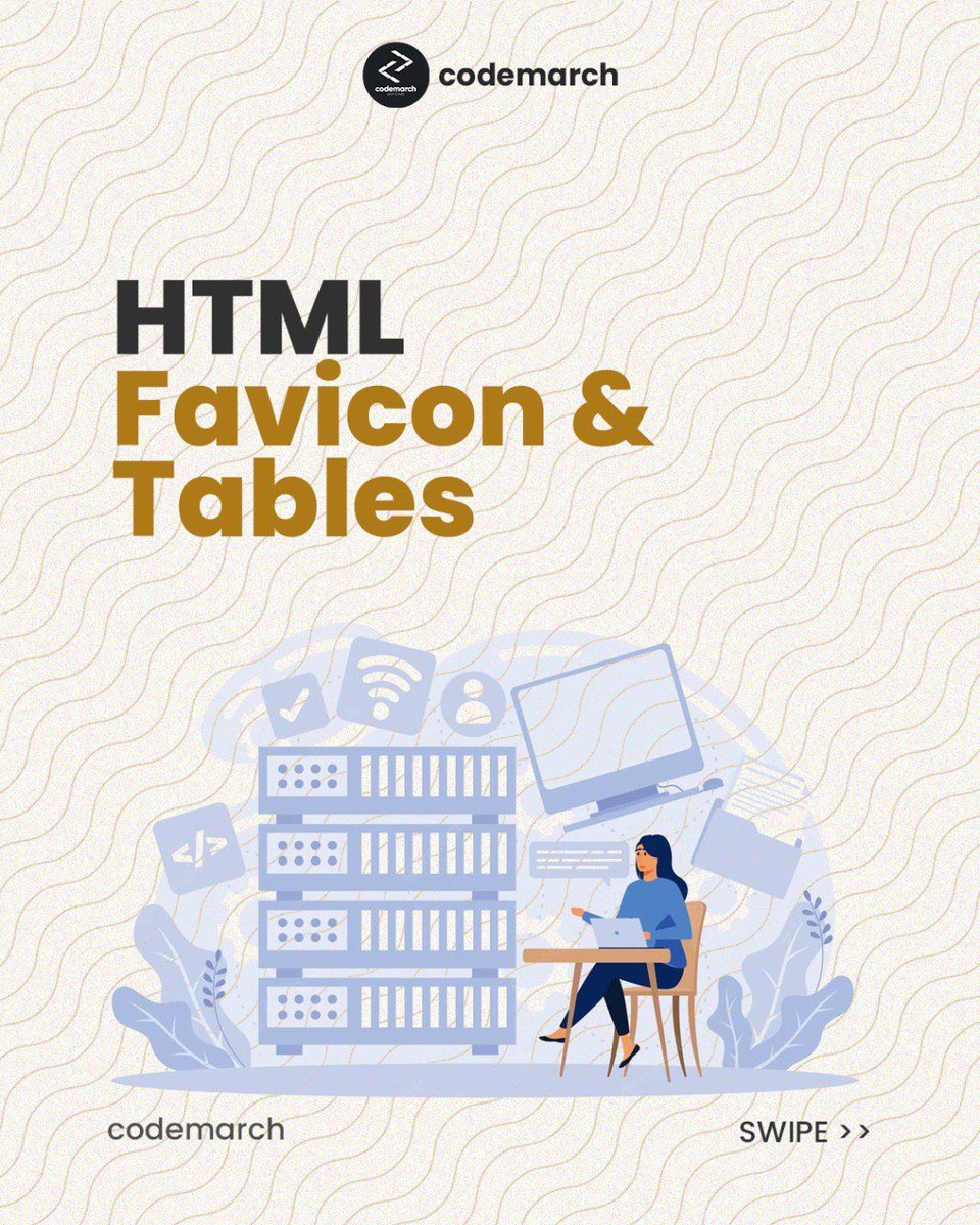 HTML Favicon & Tables: - Thread from codemarch @codemarch - Rattibha