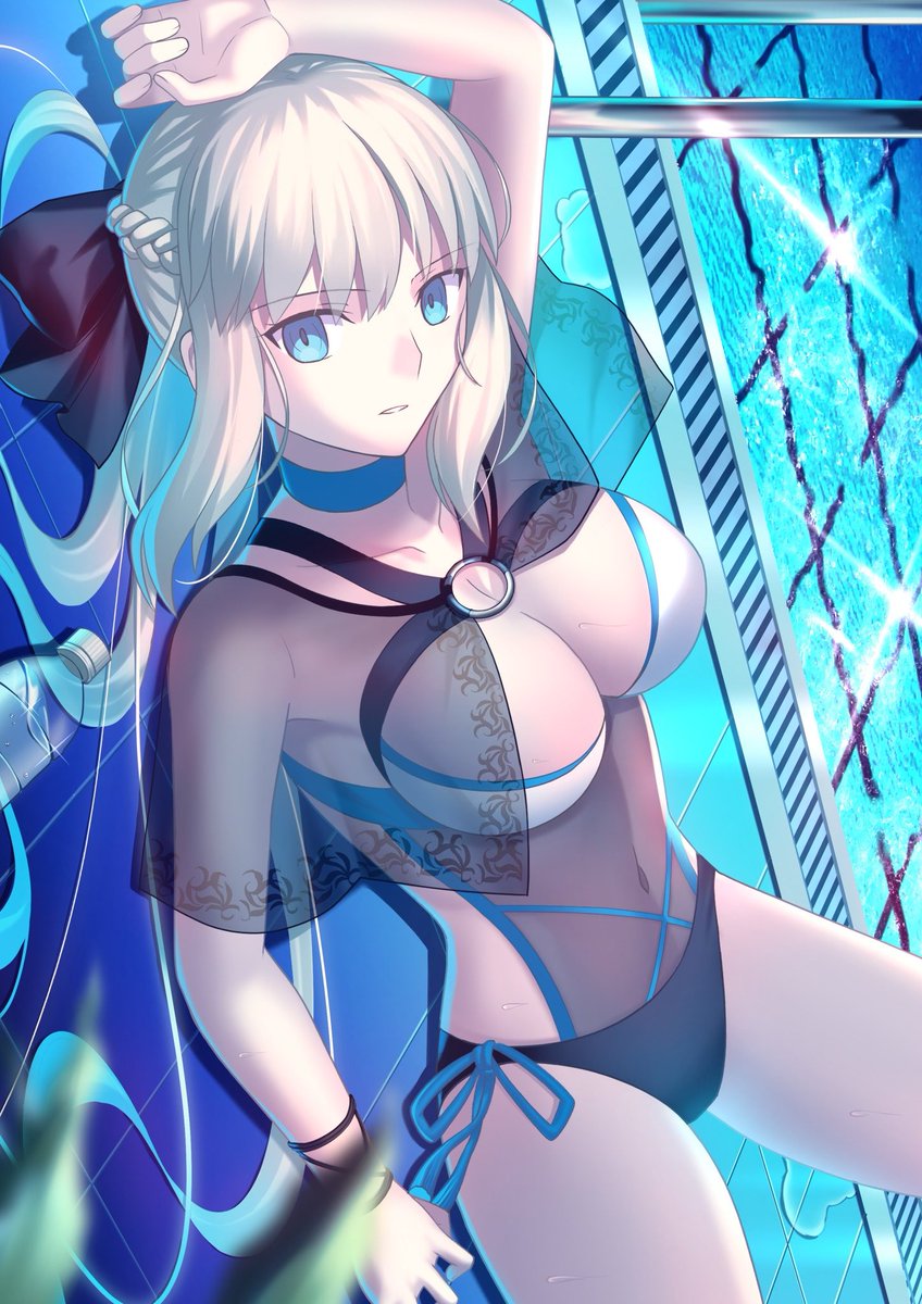 FGO「嬉し過ぎるので水着モルガンと水着キャストリアの触媒として再掲! #FGO8周年 」|Mi$hiro🎨のイラスト