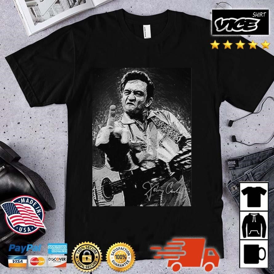 Johnny Cash Middle Finger