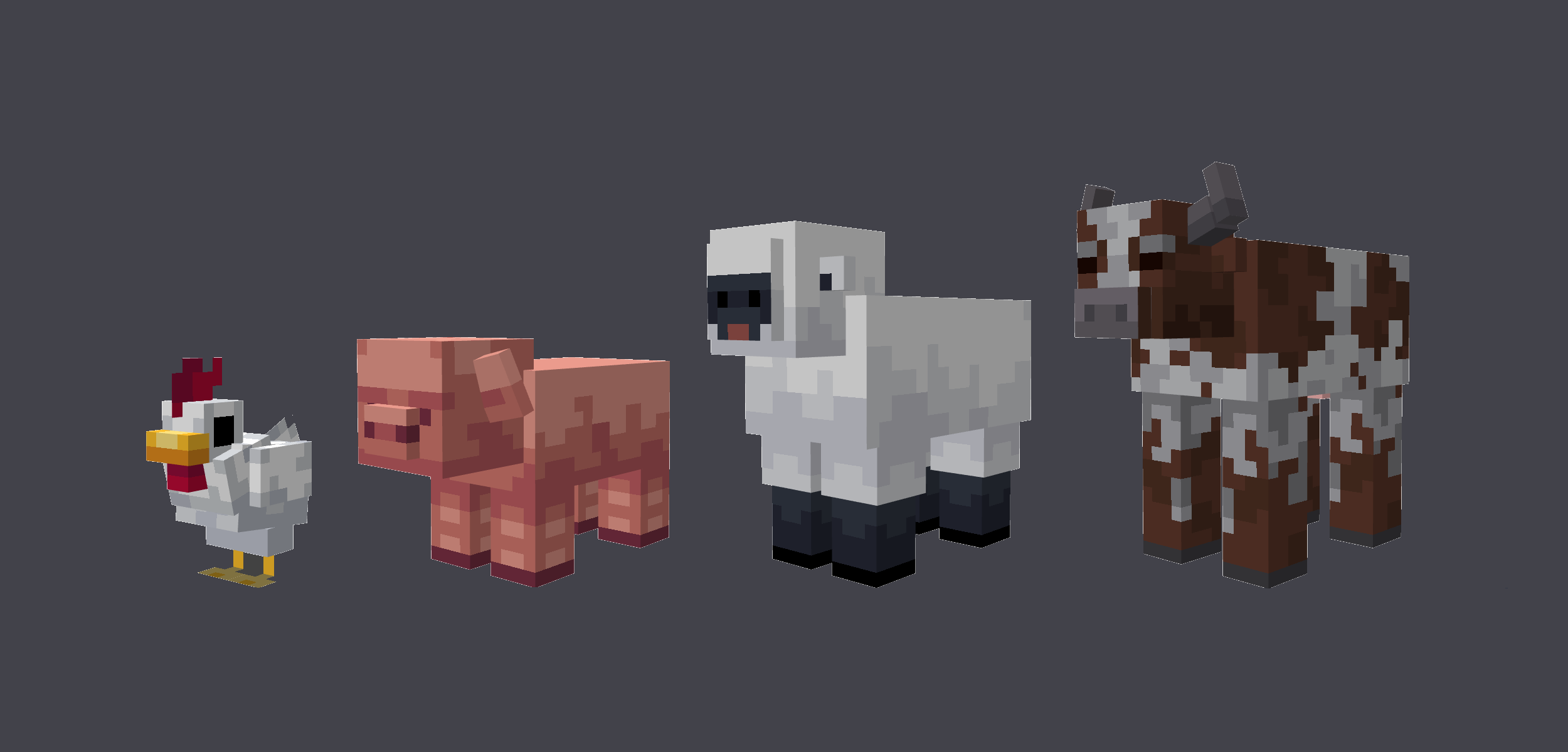 Minecraft Farm Animals