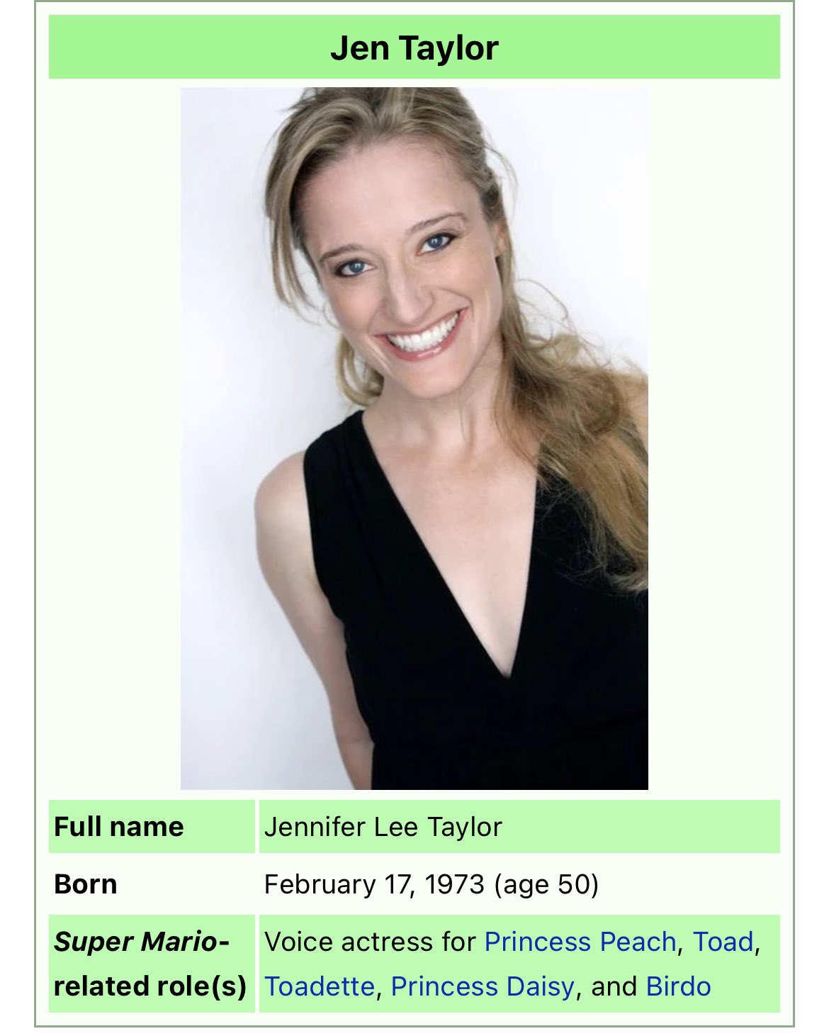 Jen Taylor Voice Actor